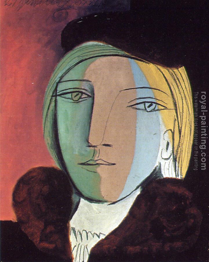 portrait of marie-therese II by Pablo Picasso | Oil Painting Reproduction