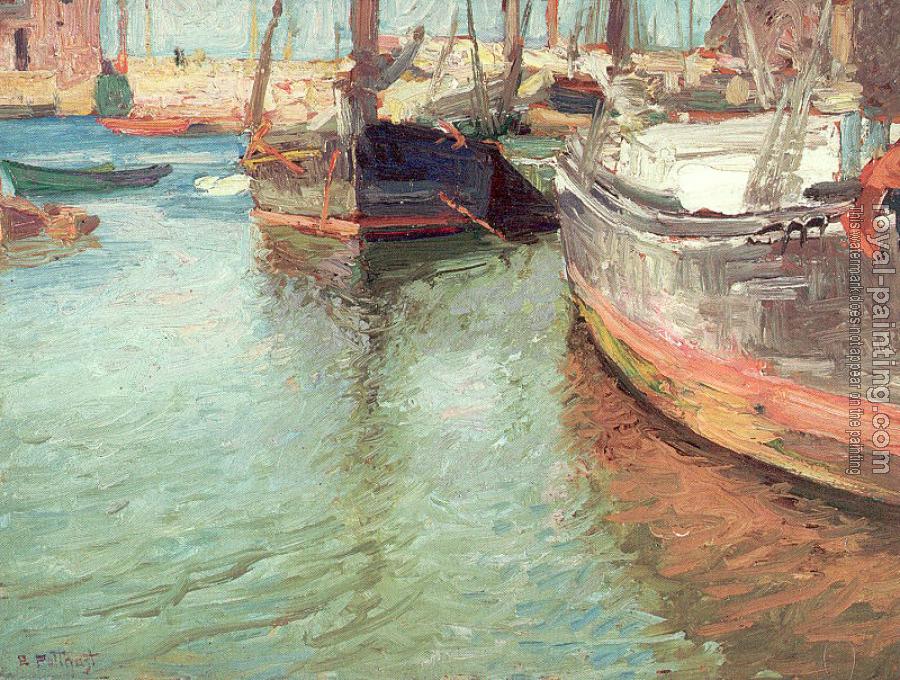 Harbor Scene by Edward Henry Potthast | Oil Painting Reproduction