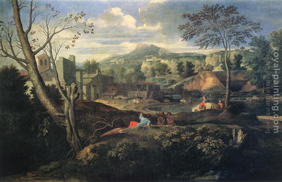 Ideal Landscape by Nicolas Poussin | Oil Painting Reproduction