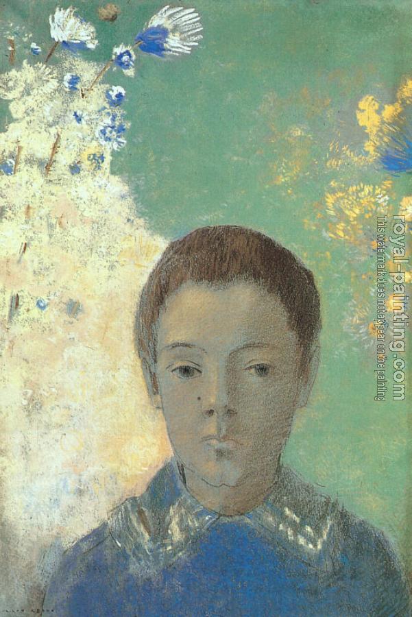 Portrait of Ari Redon by Odilon Redon | Oil Painting Reproduction