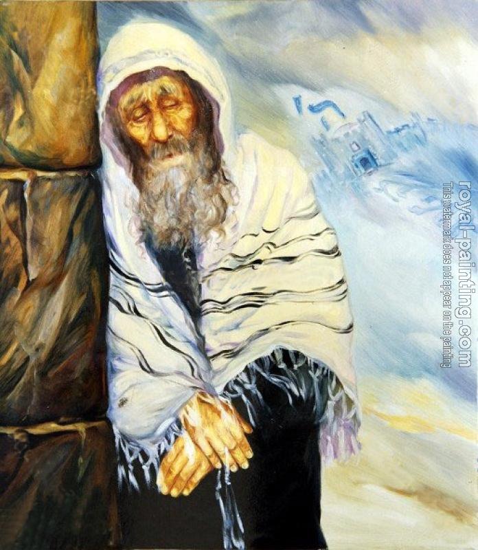 Jewish Man Praying Painting
