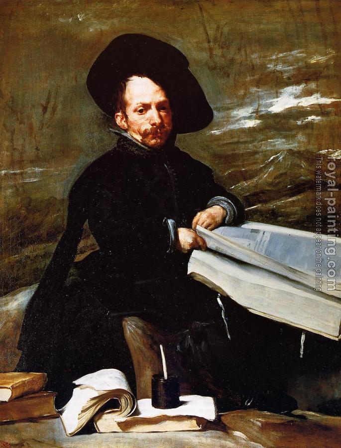 A Dwarf Holding a Tome in His Lap by Diego Rodriguez De Silva Velazquez ...