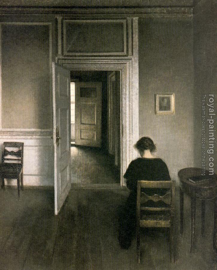 Vilhelm Hammershoi by Vilhelm Hammershoi | Oil Painting Reproduction