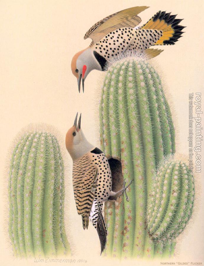 Northern Gilded Flicker by William Zimmerman | Oil Painting Reproduction